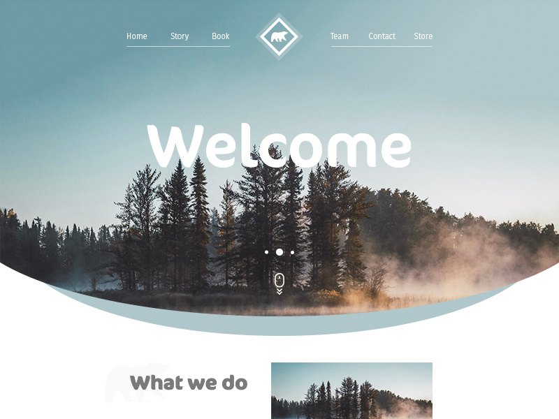 Rounded header by Pierre Levallois on Dribbble