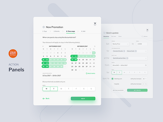 InnStyle - Action Panels by Jarek Ceborski for Netguru on Dribbble