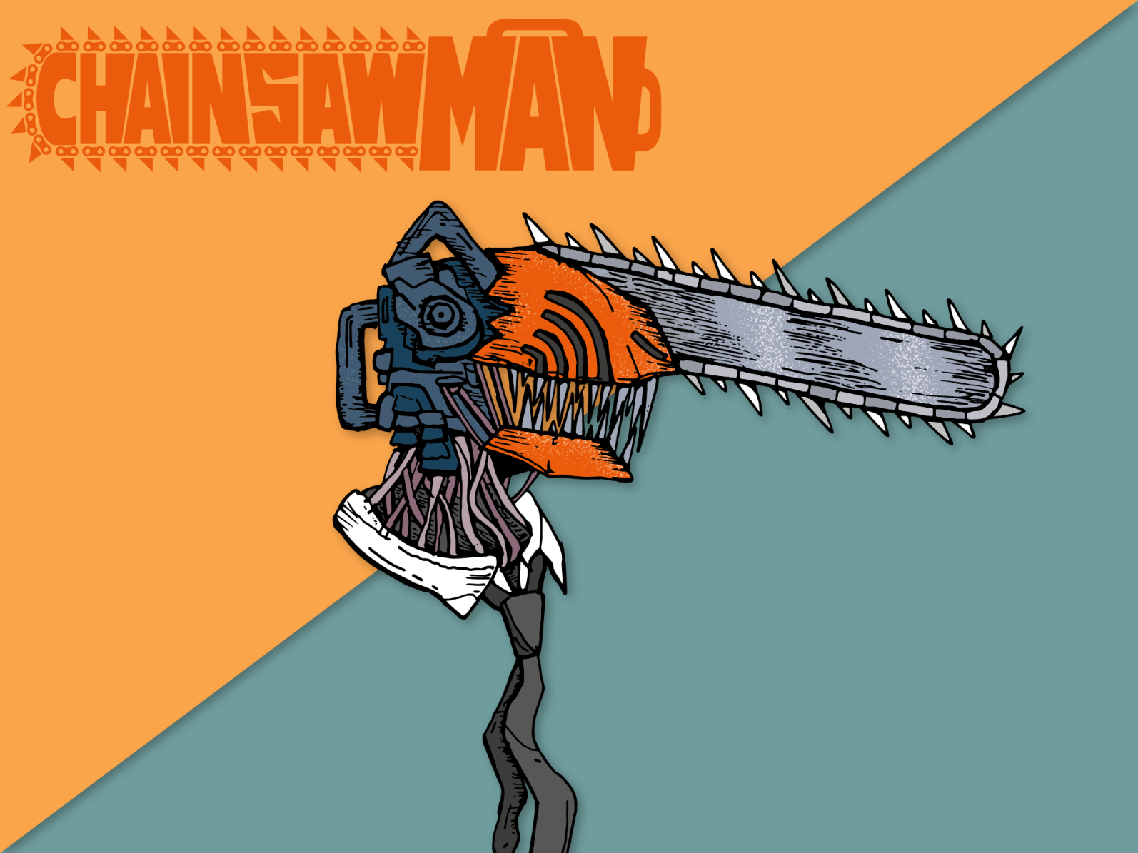 Chainsaw Man Illustration by Lucas Clark on Dribbble