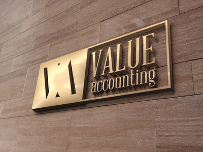 Value Accounting Logo Design by Kubilay on Dribbble