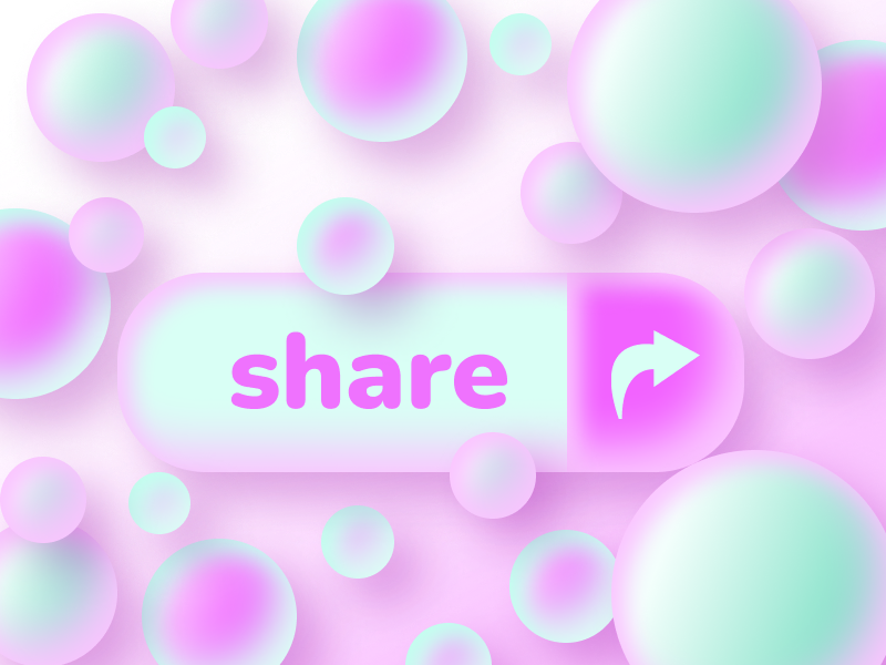Share Button UI Concept - Daily UI 010 by Will Gilligan on Dribbble
