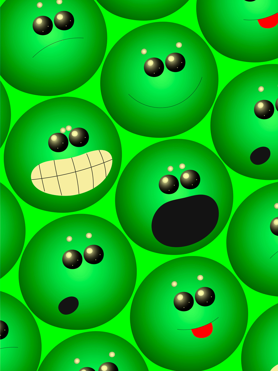 Green Emotional Balls by Di Vanarte on Dribbble