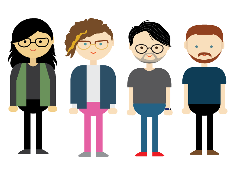 Round Head People by Tammy Crawford on Dribbble
