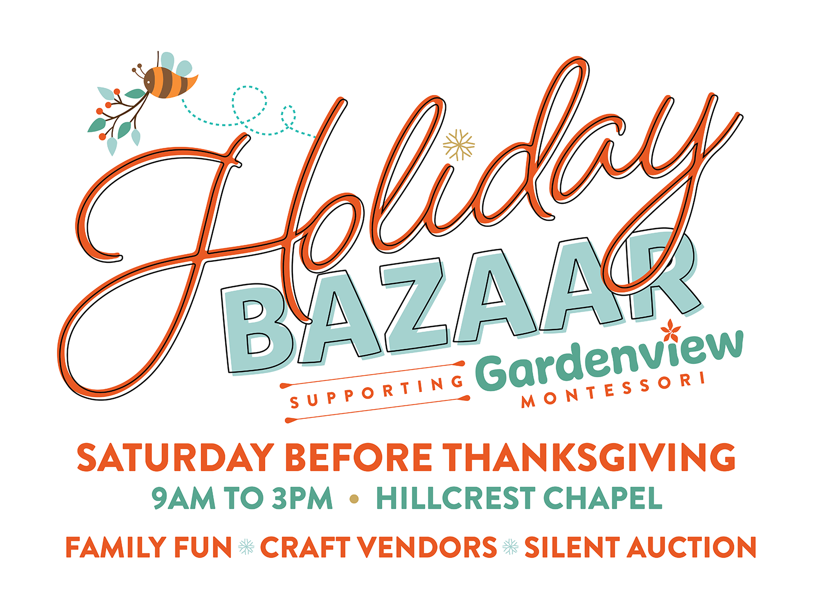 Gardenview Holiday Bazaar Sign by Jaimi Fore on Dribbble