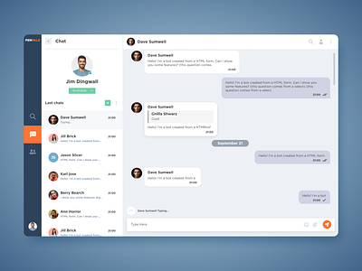 PenPalz chat platform by Obvious Studio on Dribbble