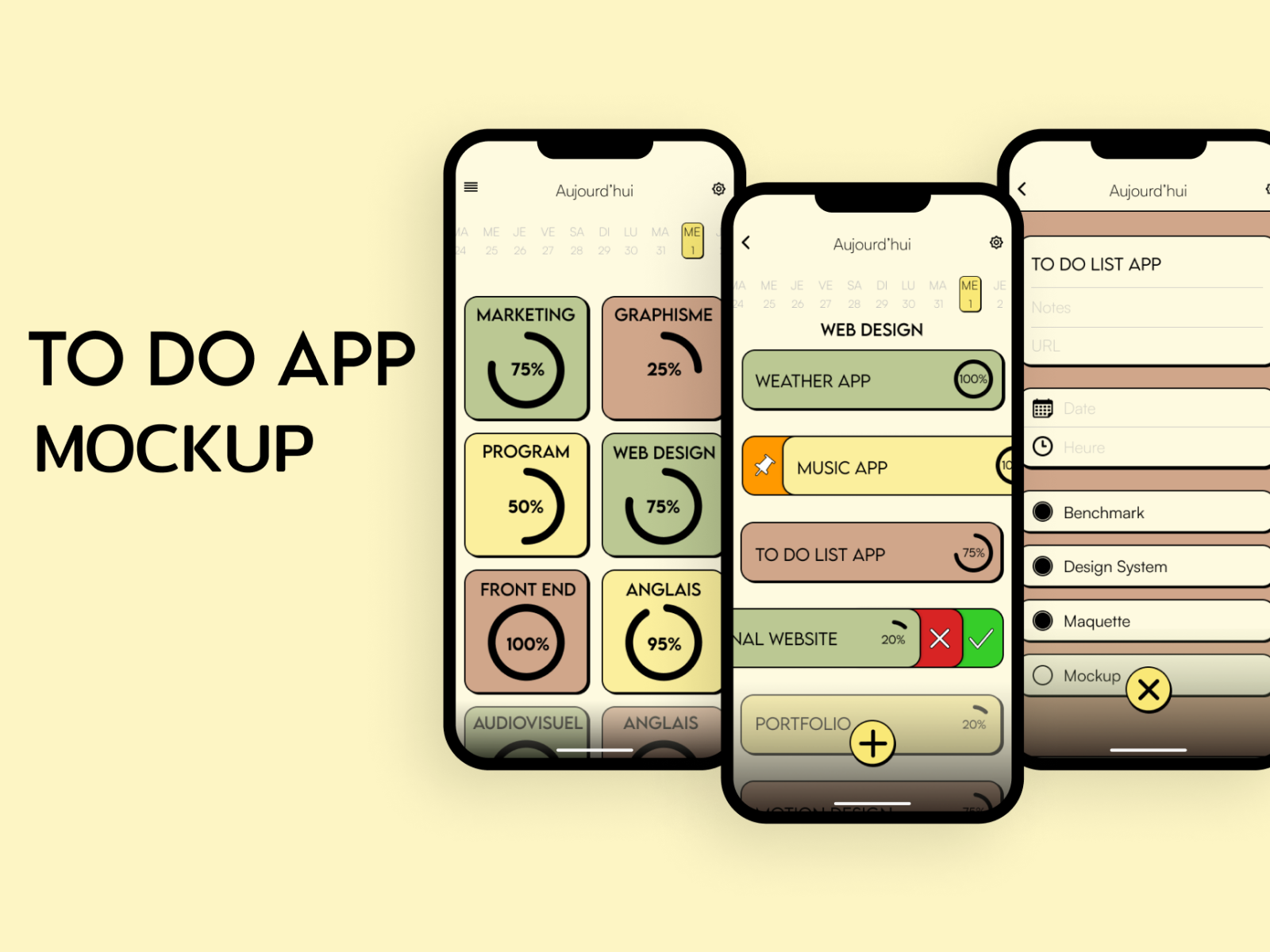 To do App Mockup by Axel MONTOUT-BELLONIE on Dribbble