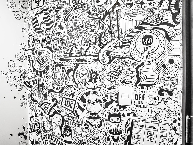 Random Doodle Collage