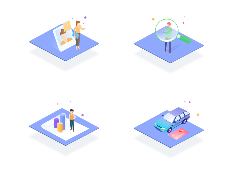 Illustration_finance by jasmine on Dribbble