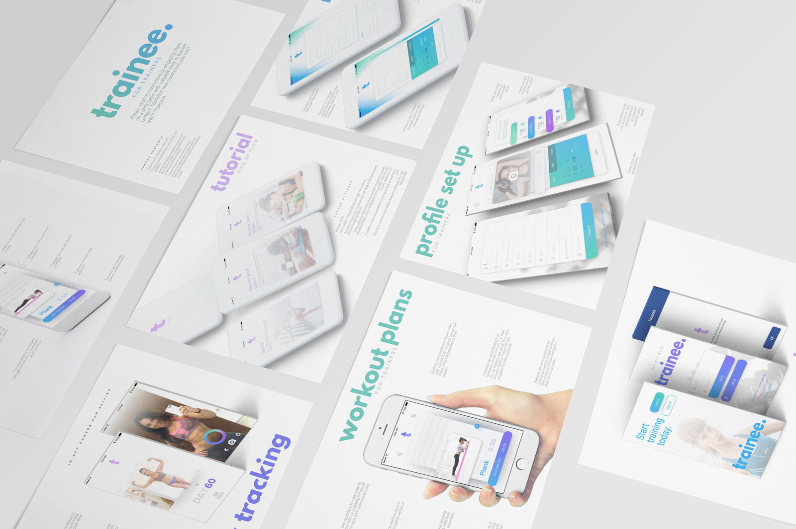 Trainee - Personal Training App + Branding + Deck Design by Graphics ...