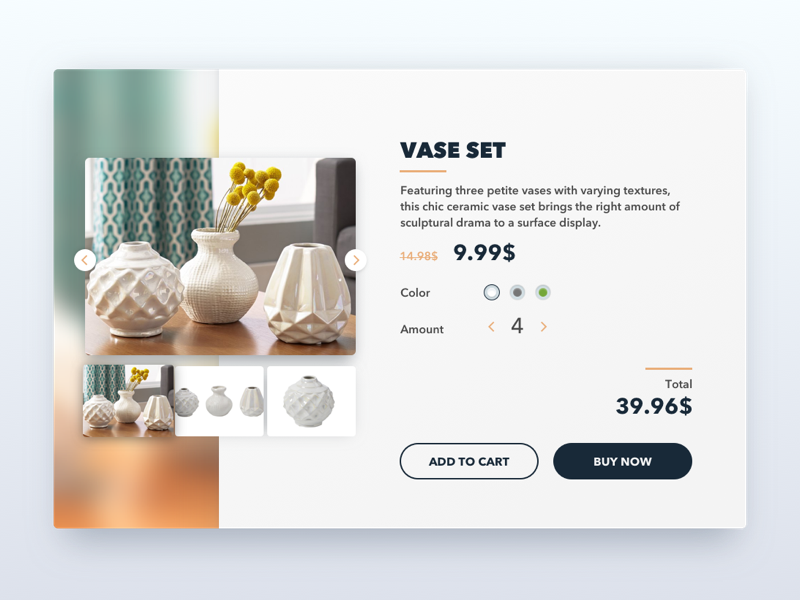 Daily UI: e-commerce by Sofiya on Dribbble