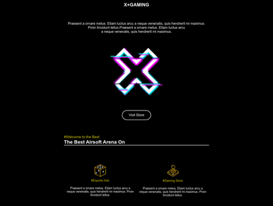 X+Gaming Email template for game store by Saurabh Kumar on Dribbble