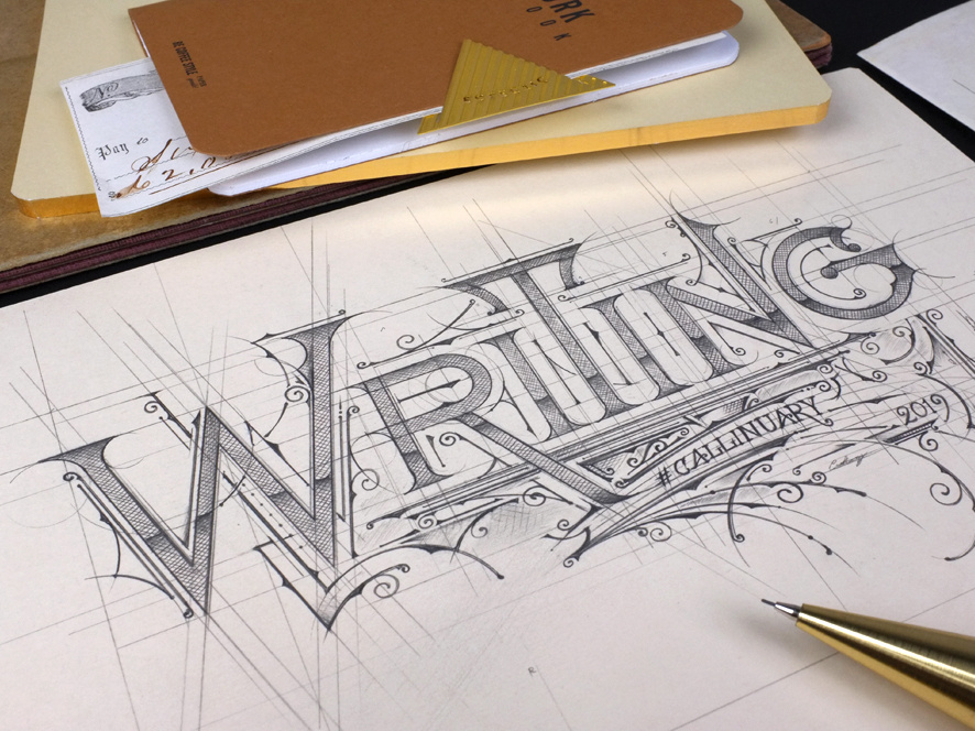 "Writing" Lettering | #Callinuary 2019 by Tomasz Biernat on Dribbble