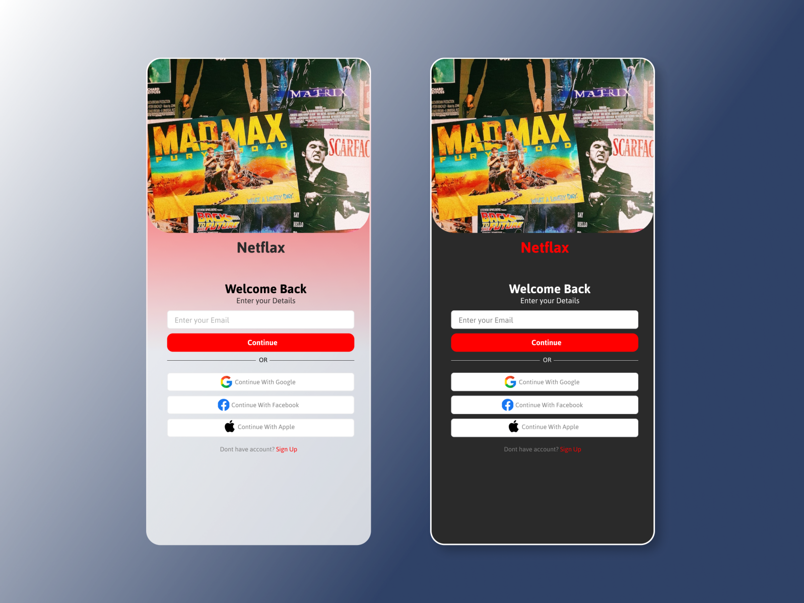 Login Page Android Movie by Gxp on Dribbble