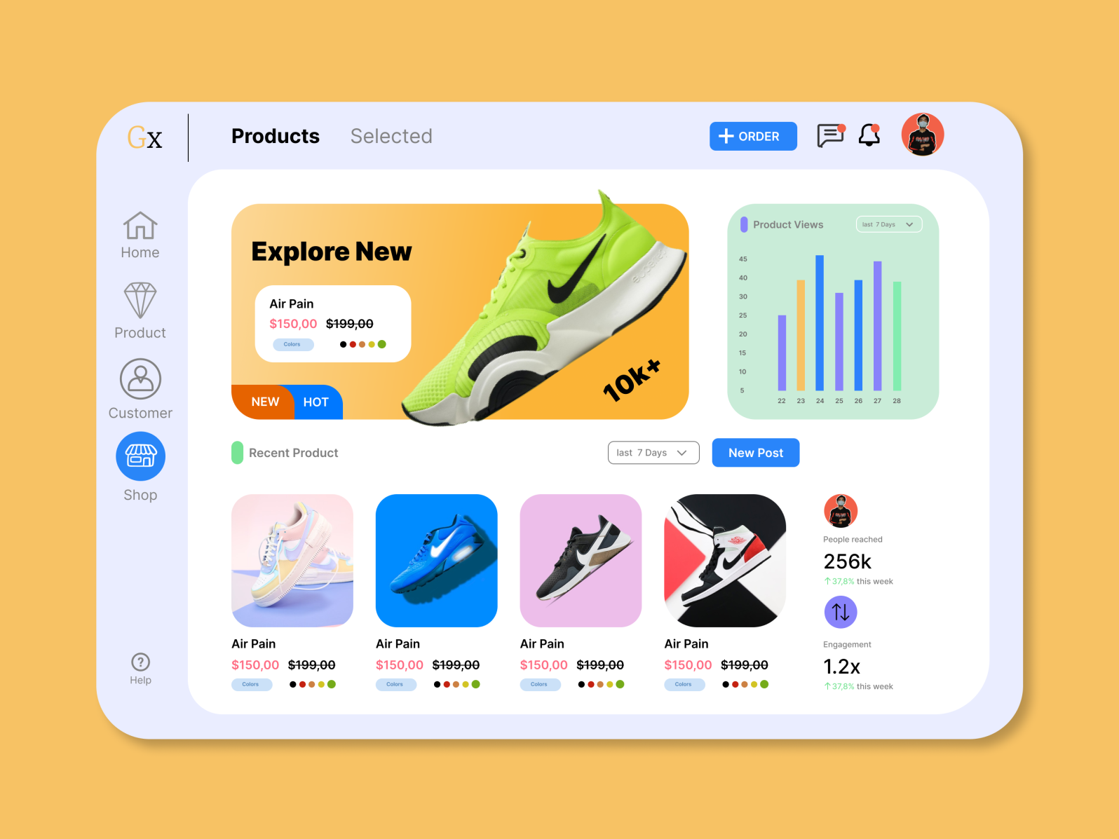 Sneakers Website Design UI by Gxp on Dribbble
