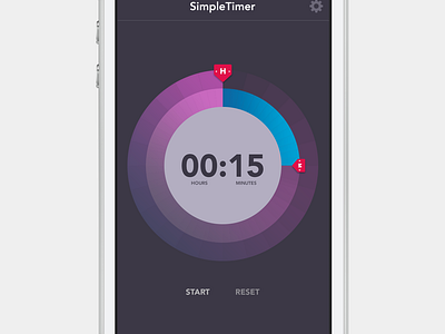 SimpleTimer app by Rich McNabb on Dribbble