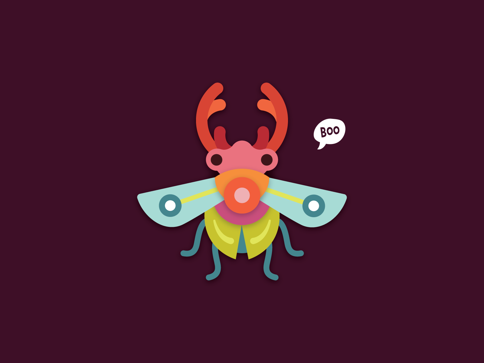 Spooky the Stagbeetle by Ana Baranjin on Dribbble