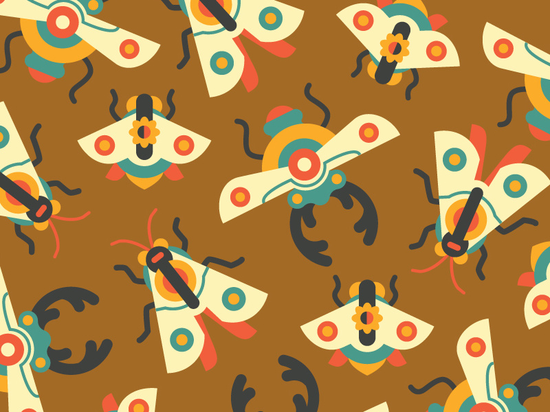 Bug Pattern by Ana Baranjin on Dribbble