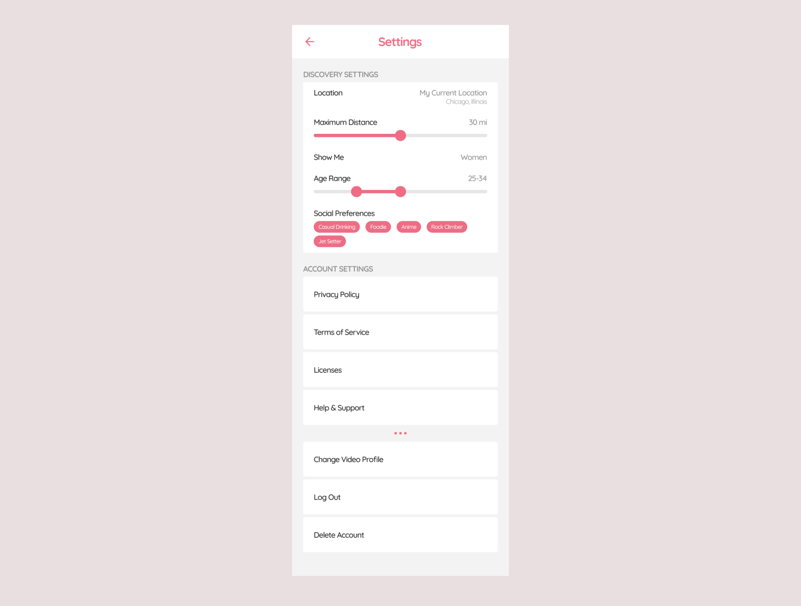 Daily UI 007: Settings by Surge Patel on Dribbble