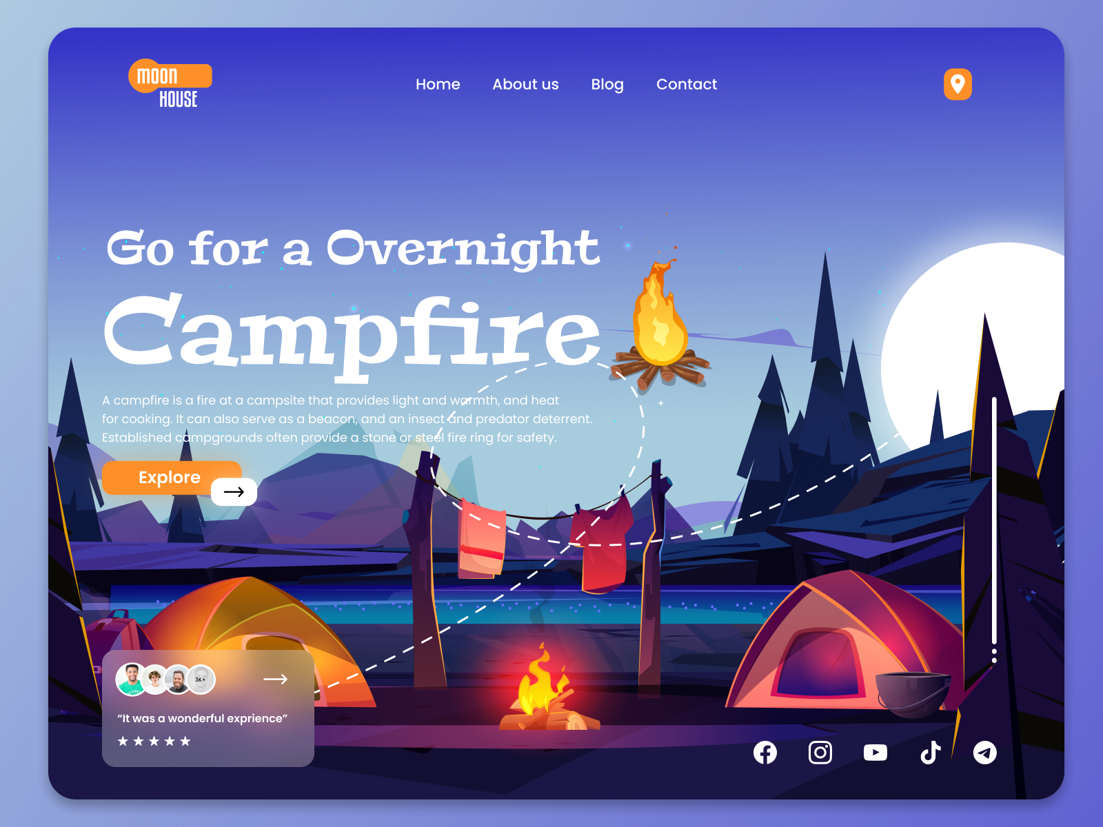 Campfire - Homepage design by Kazi Mirajul Islam on Dribbble