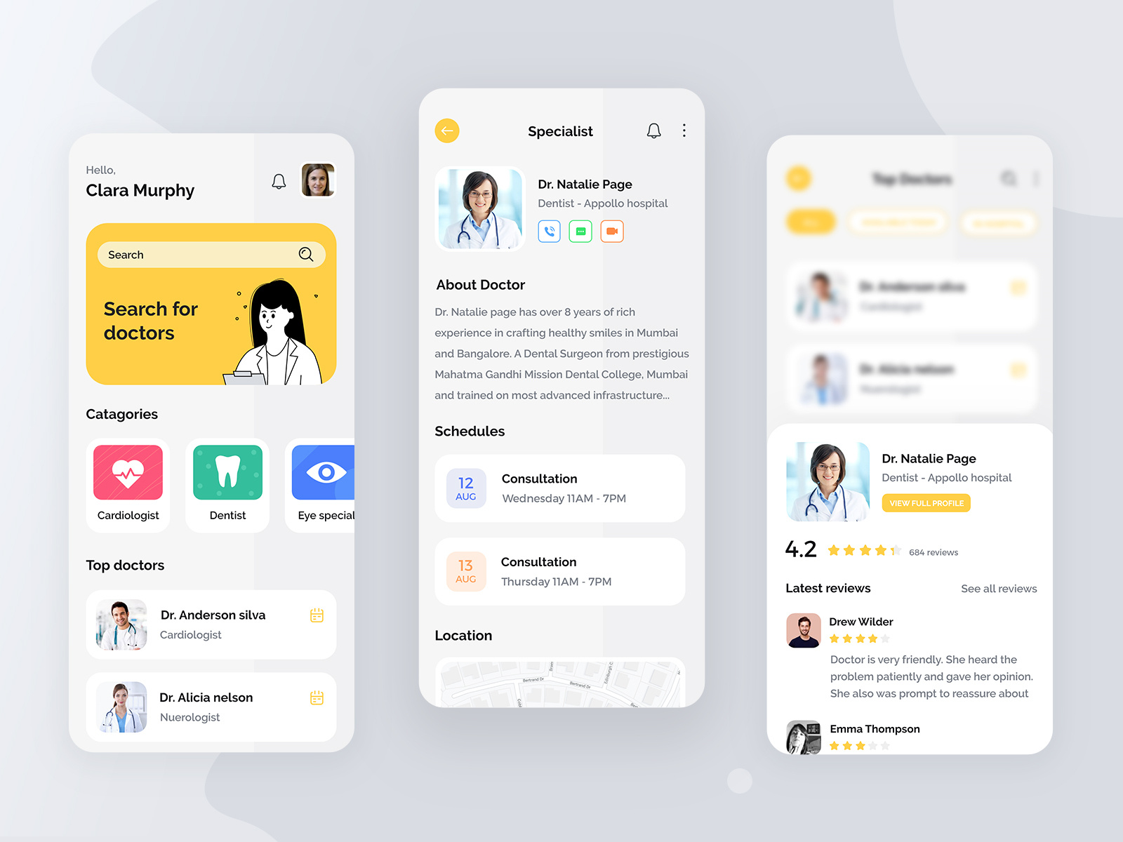 health plus - doctors consultation app by gaurav ka on Dribbble