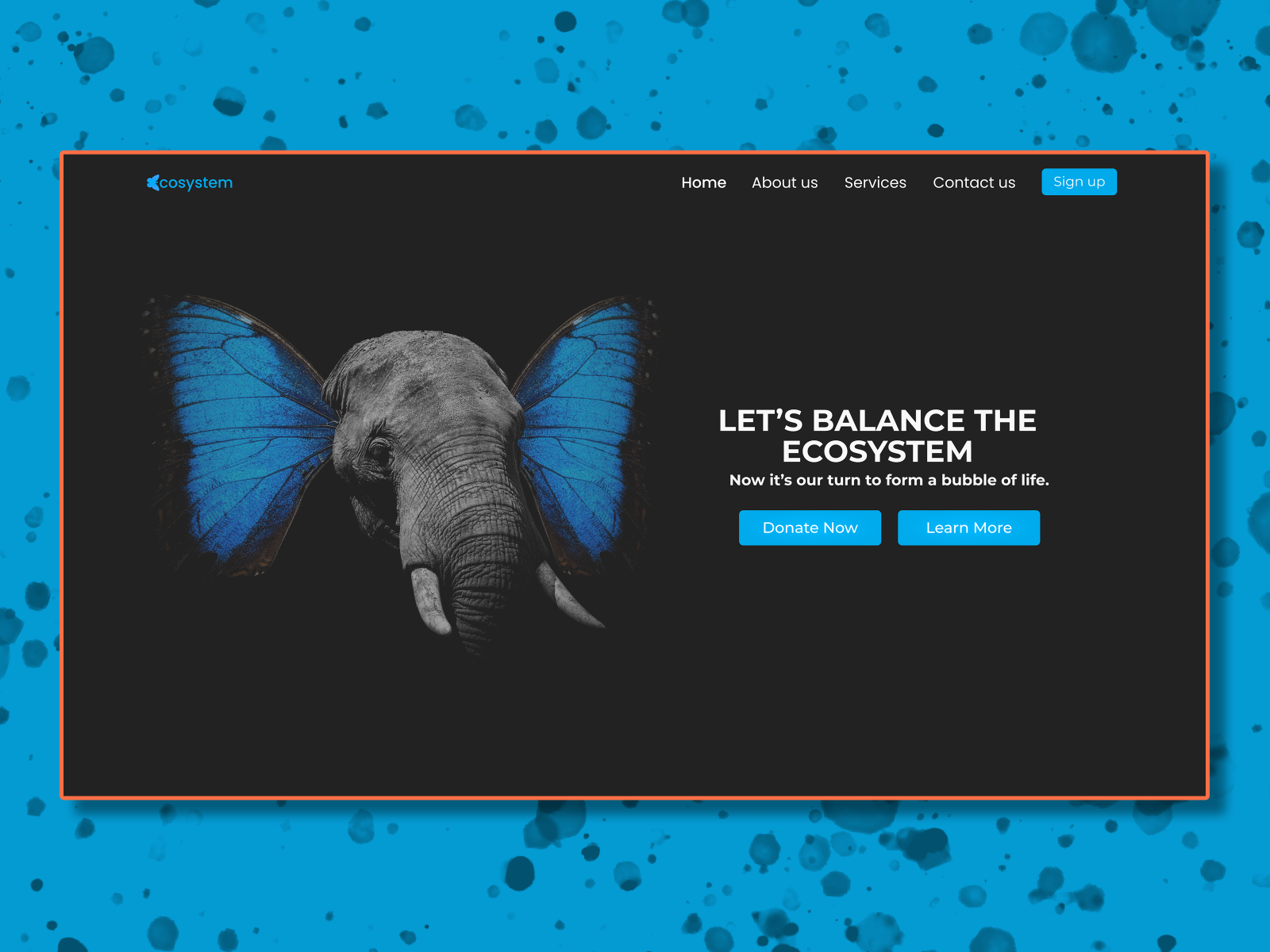 ECOSYSTEM Landing Page Design by Rabi Bhat on Dribbble