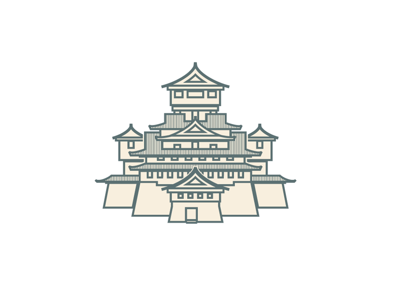 Shiro. [Japanese Castle] by Simon Child on Dribbble