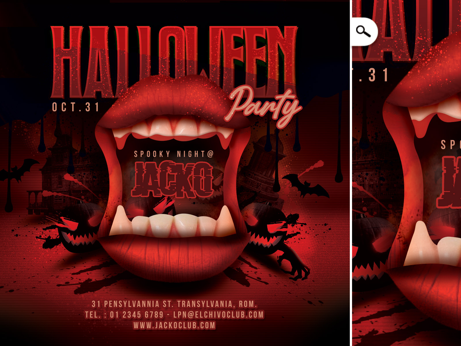 Spooky Halloween Night Flyer by n2n44 on Dribbble