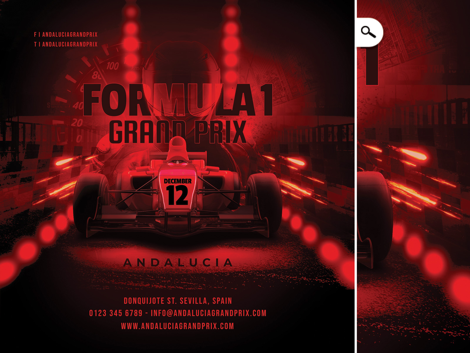 Formula 1 Grand Prix Flyer by n2n44 on Dribbble