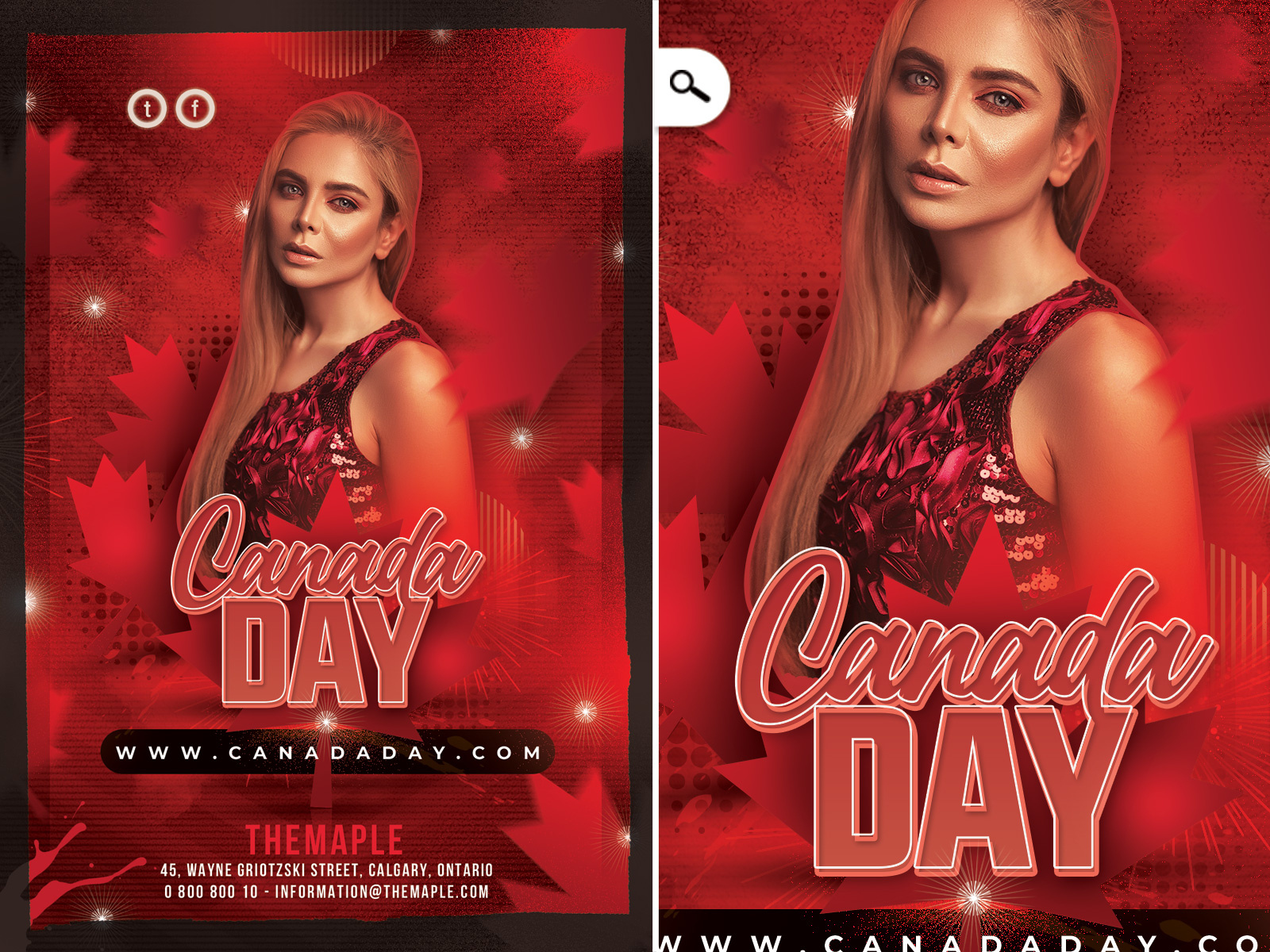 Canada Day Party Flyer by n2n44 on Dribbble