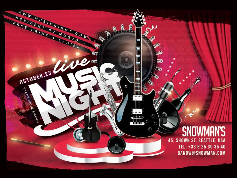 Live Music Night Show by n2n44 on Dribbble