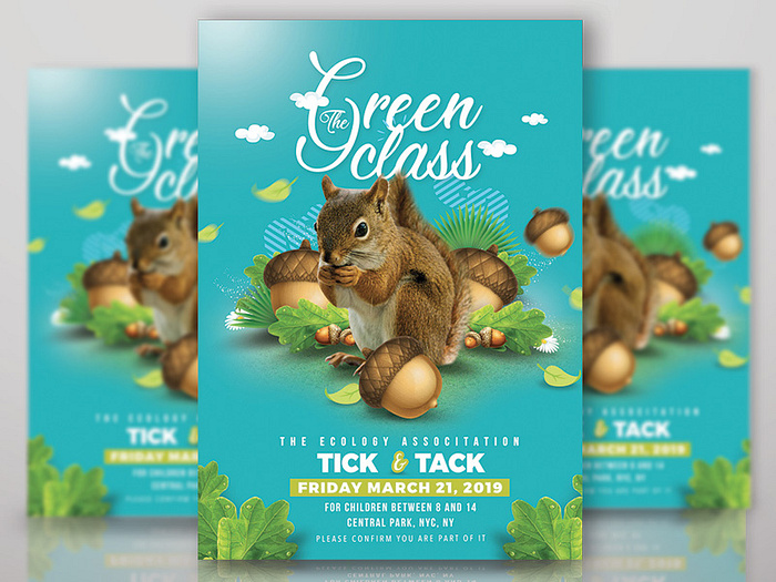 Green Summer Class Flyer by n2n44 on Dribbble