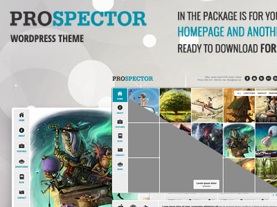 Free Prospector PSD's files by AitThemes on Dribbble