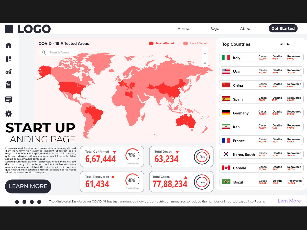 Virus Tracking App by Azad Service on Dribbble