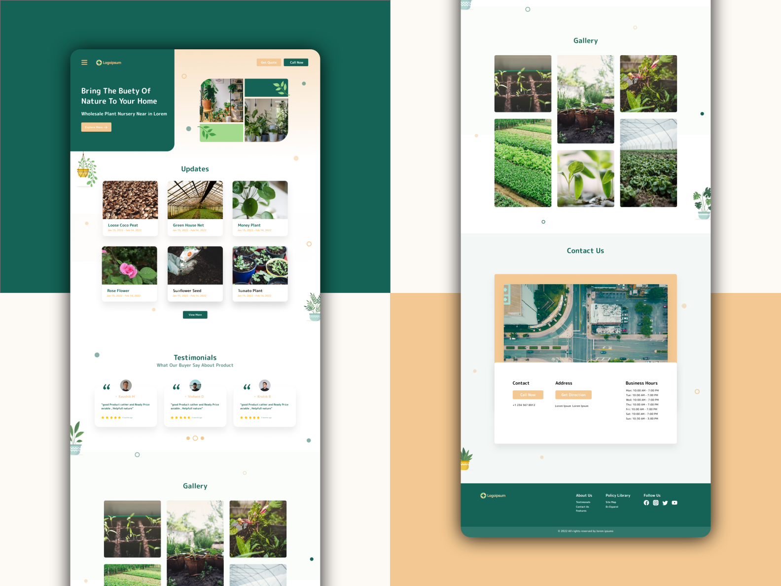 Tree Plantation Website Landing Page by Insightlancer on Dribbble