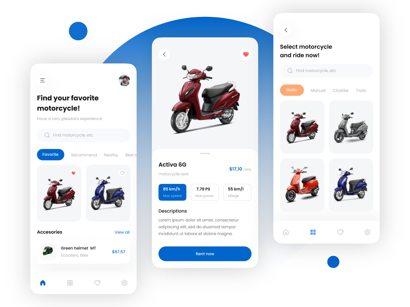 Bike Rental Mobile Application UI/UX Design Concept by Insightlancer on ...