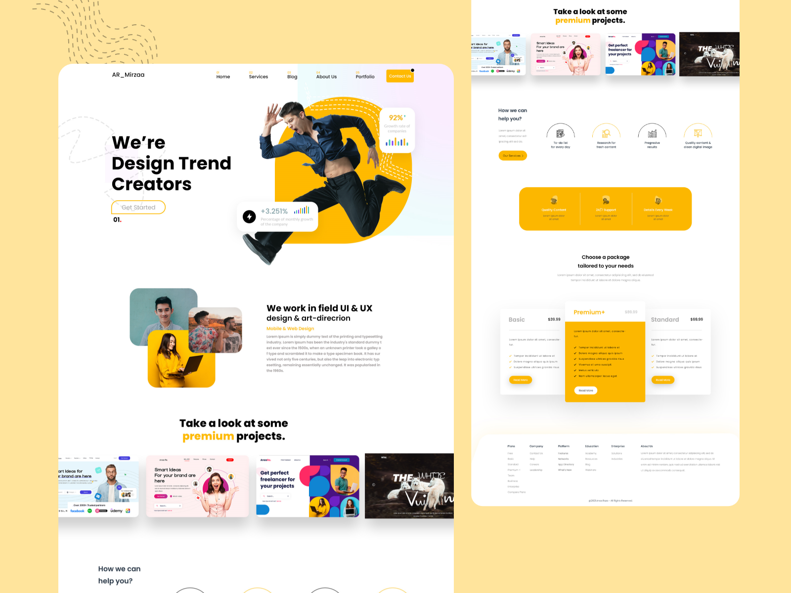 Agency Depth | Creative Website design by Anas Raza on Dribbble