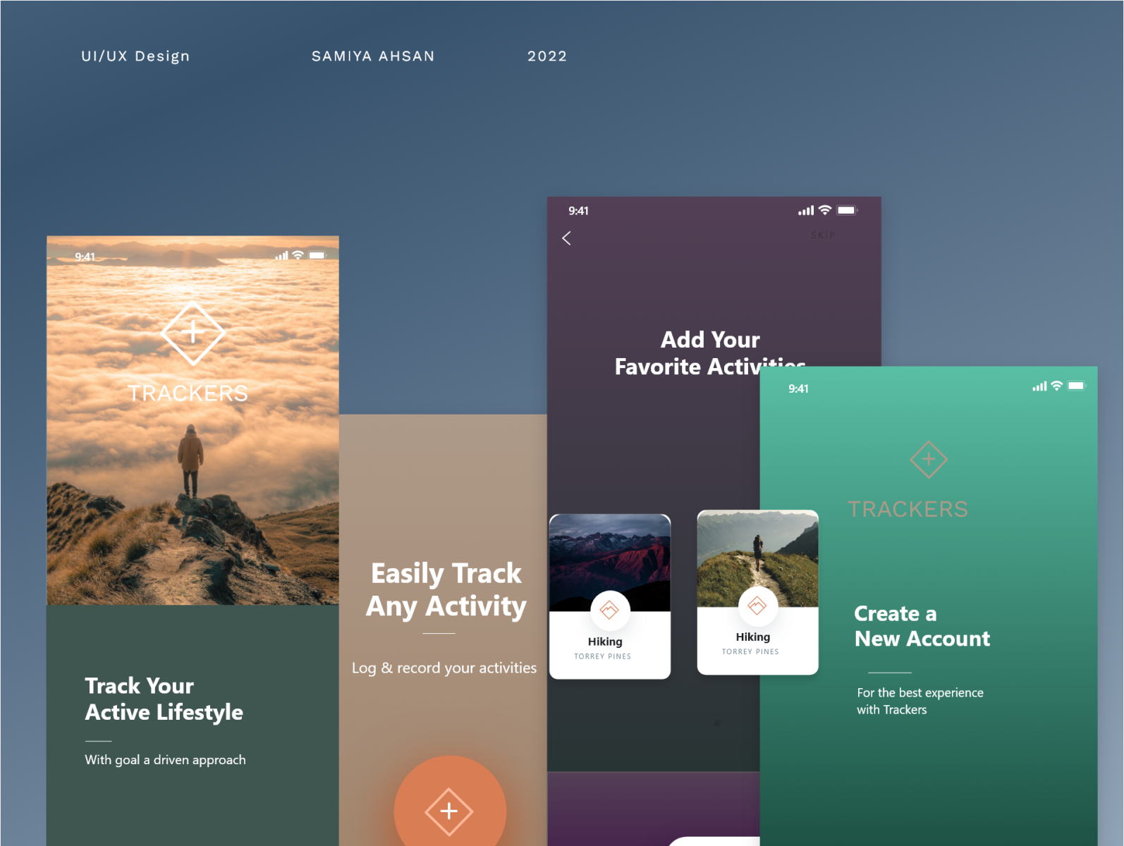 Trackers App by Samiya Ahsan on Dribbble