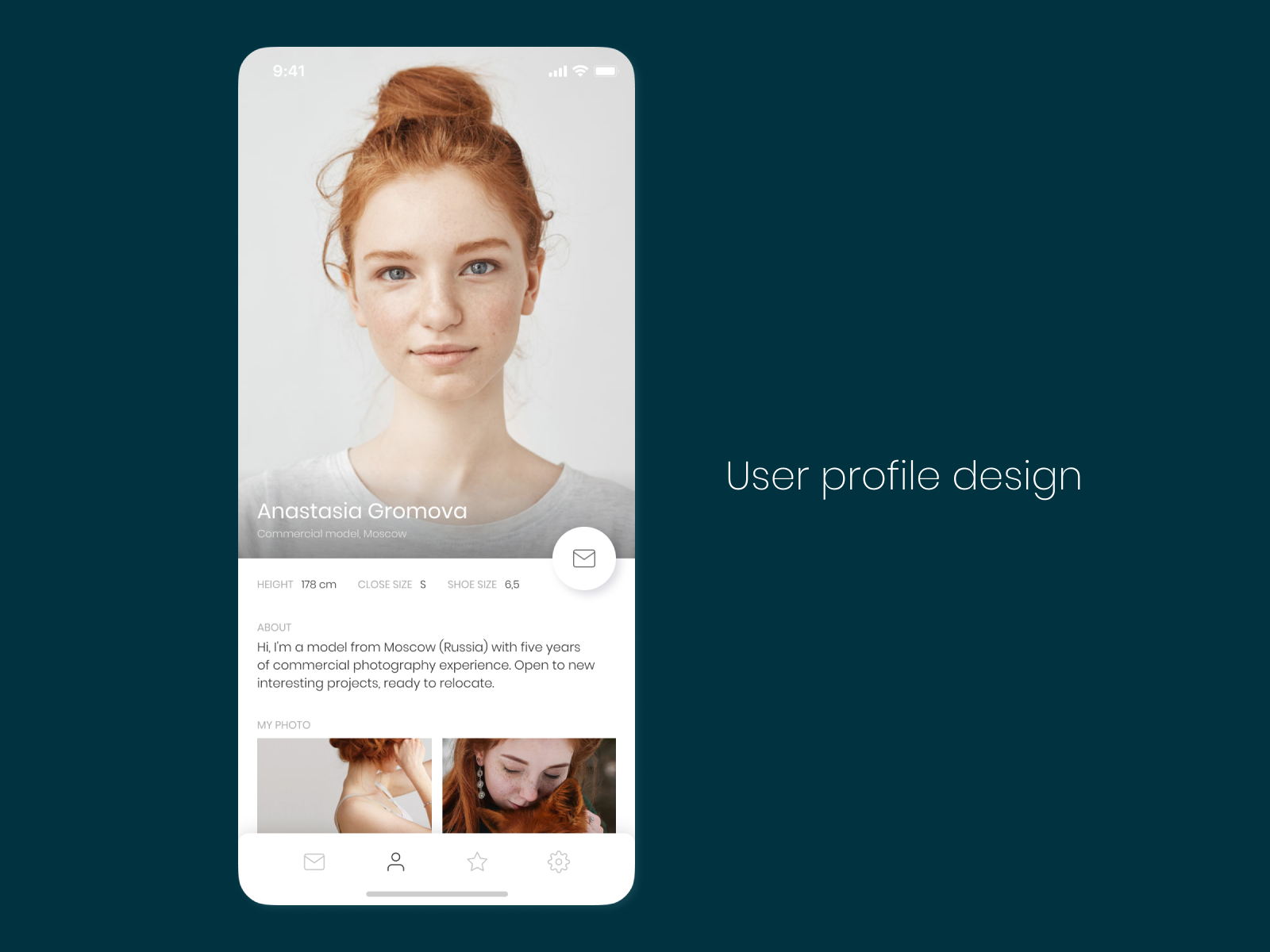User profile design | DailyUI 006 by Alexandra Panova on Dribbble
