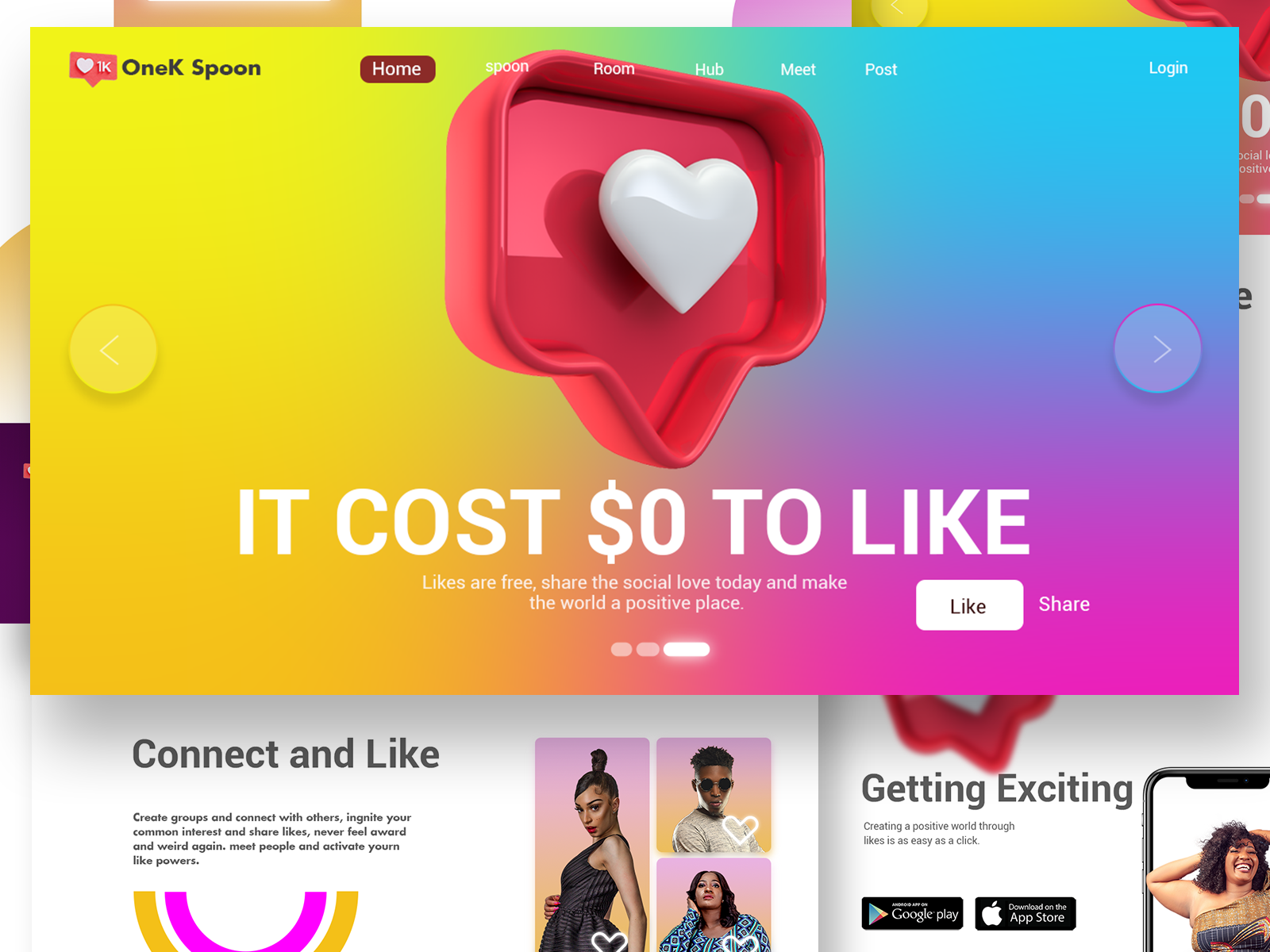 The Like project by Ugbowa Ezekiel on Dribbble