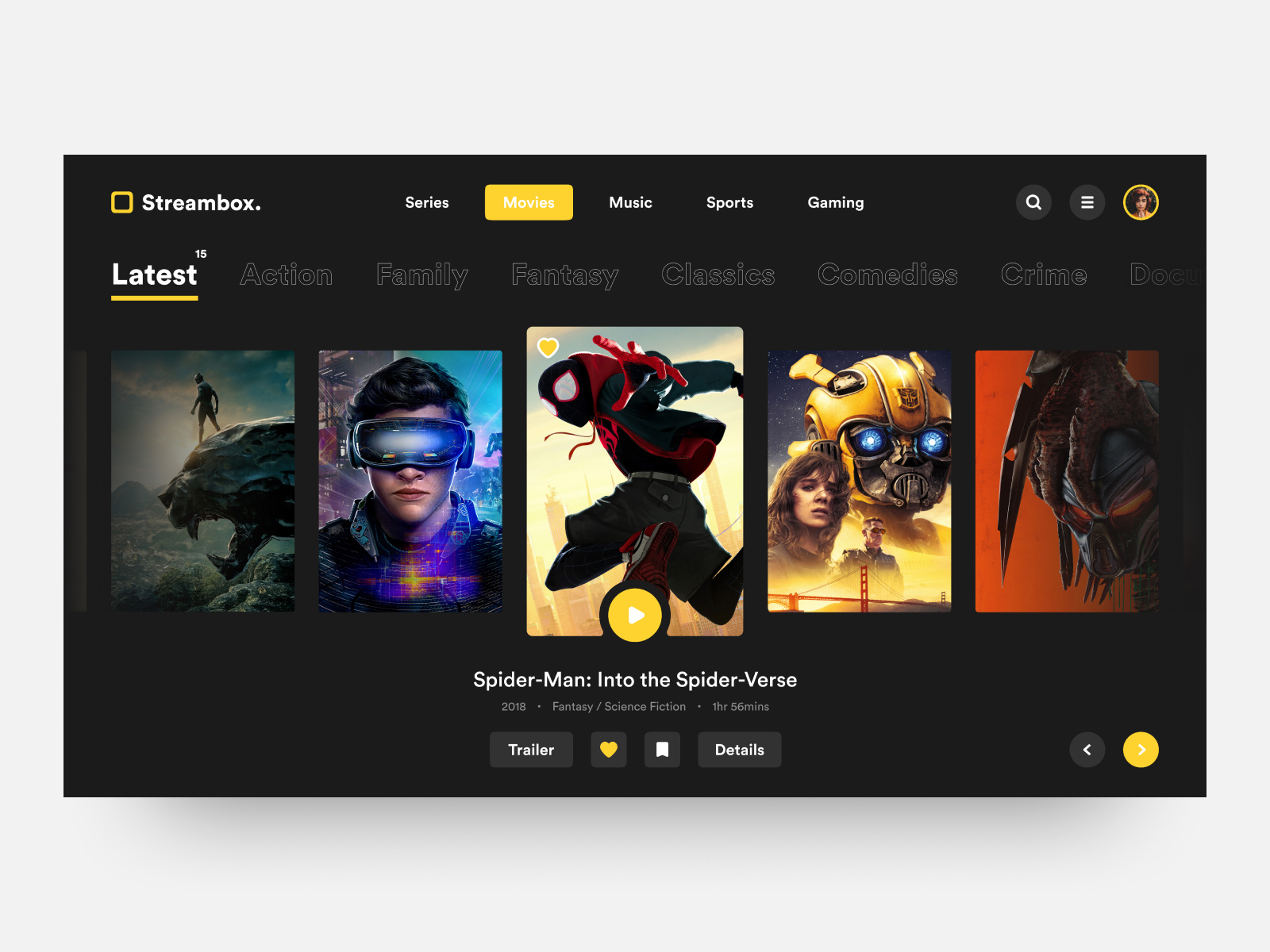 Daily UI #025 // TV App by Neal Hampton on Dribbble