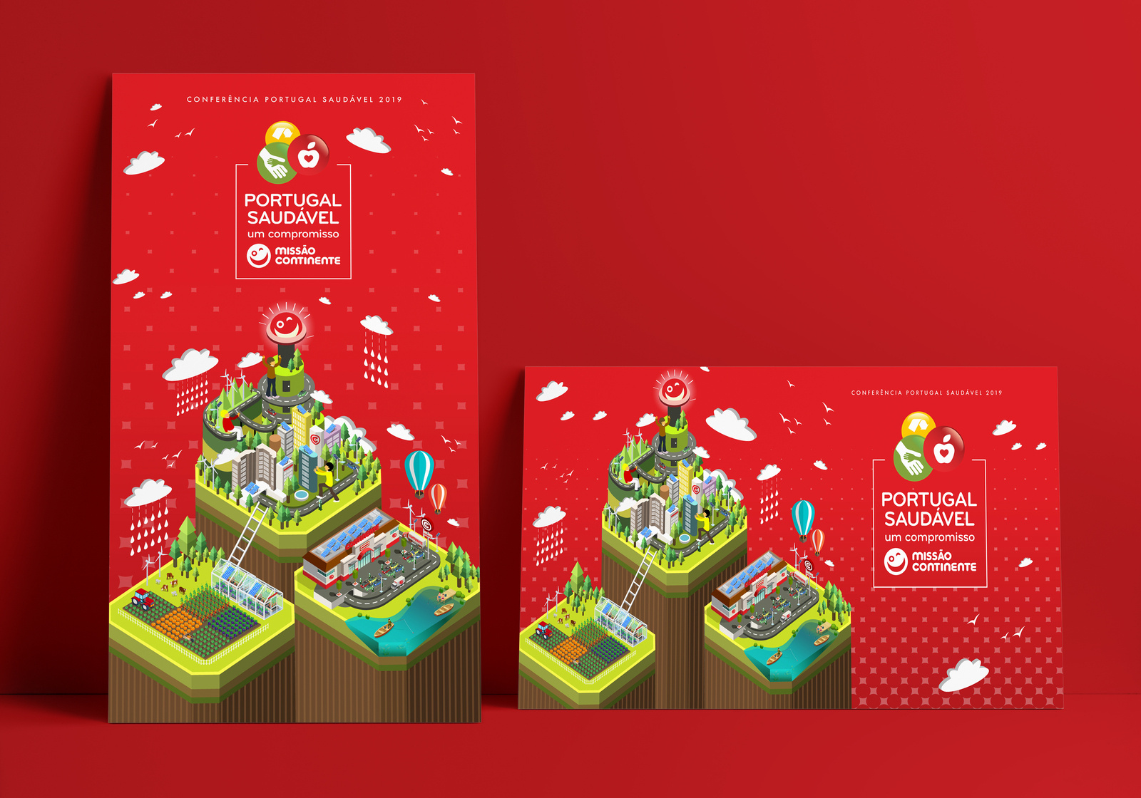 Poster of Isometric Illustration for Continente Horizontal by PɅULO ...