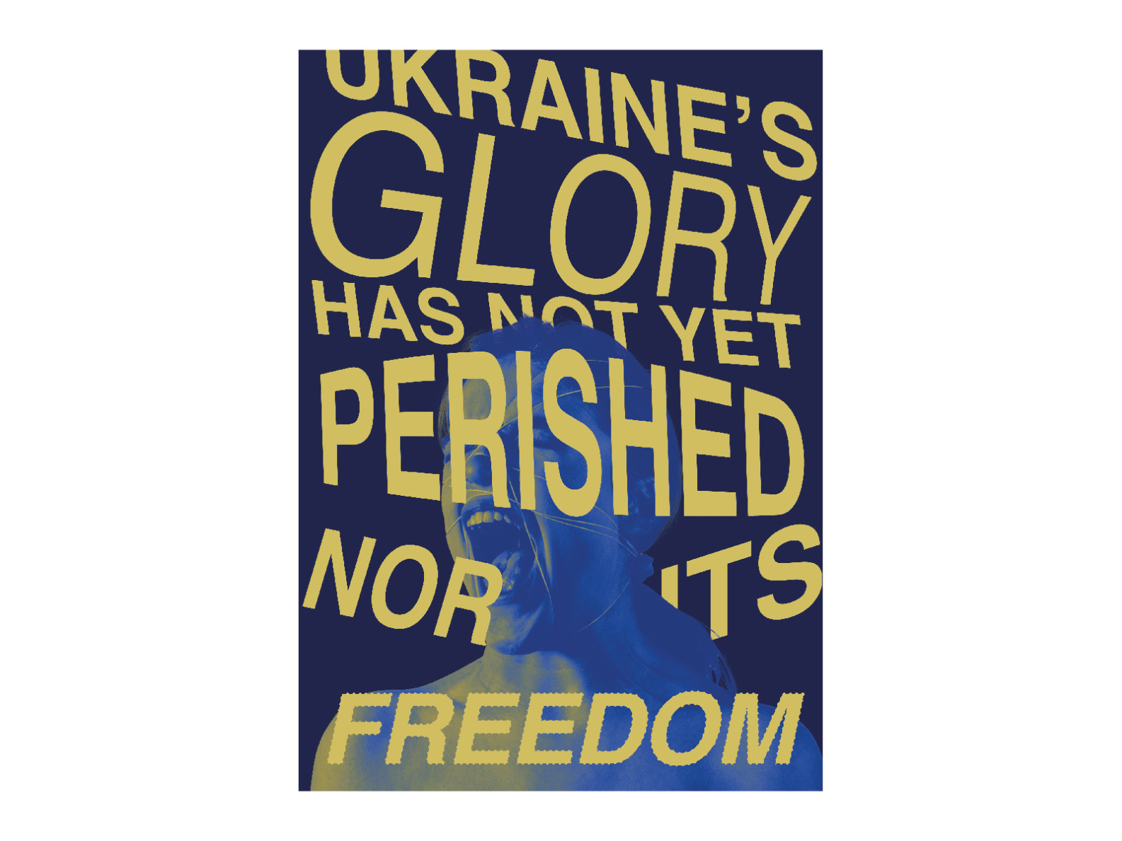 Poster for Ukraine by Blanca Querol on Dribbble
