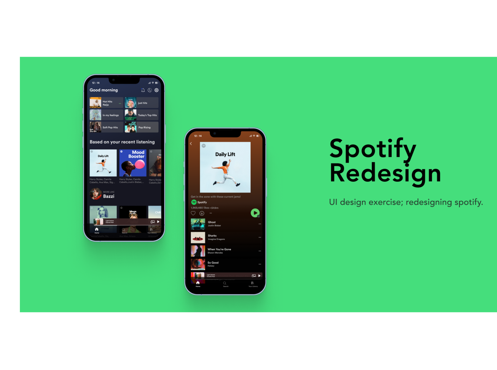 UI design exercise (Spotify redesign) by Favour Ugbe on Dribbble UI design exercise (Spotify redesign) by Favour Ugbe on Dribbble