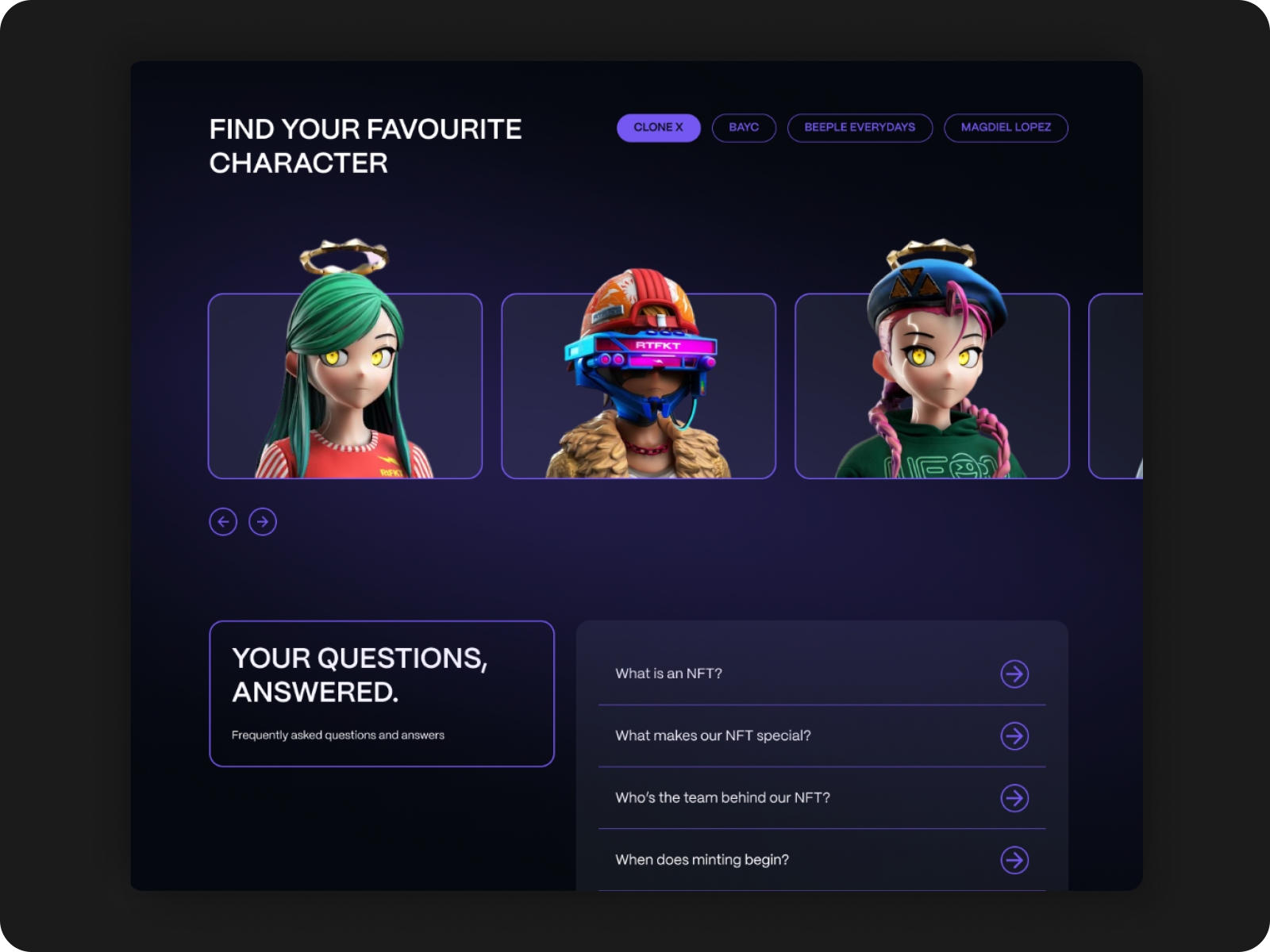 NFTs CRYPTO MARKETPLACE | NFT LANDING PAGE by Sergey Vostrikov on Dribbble