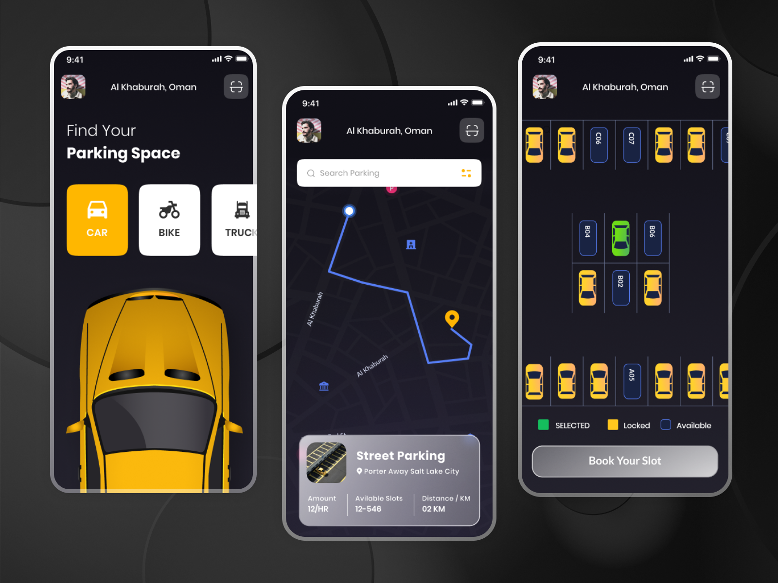 Smart Parking App UI Design by Auxano Global Services on Dribbble