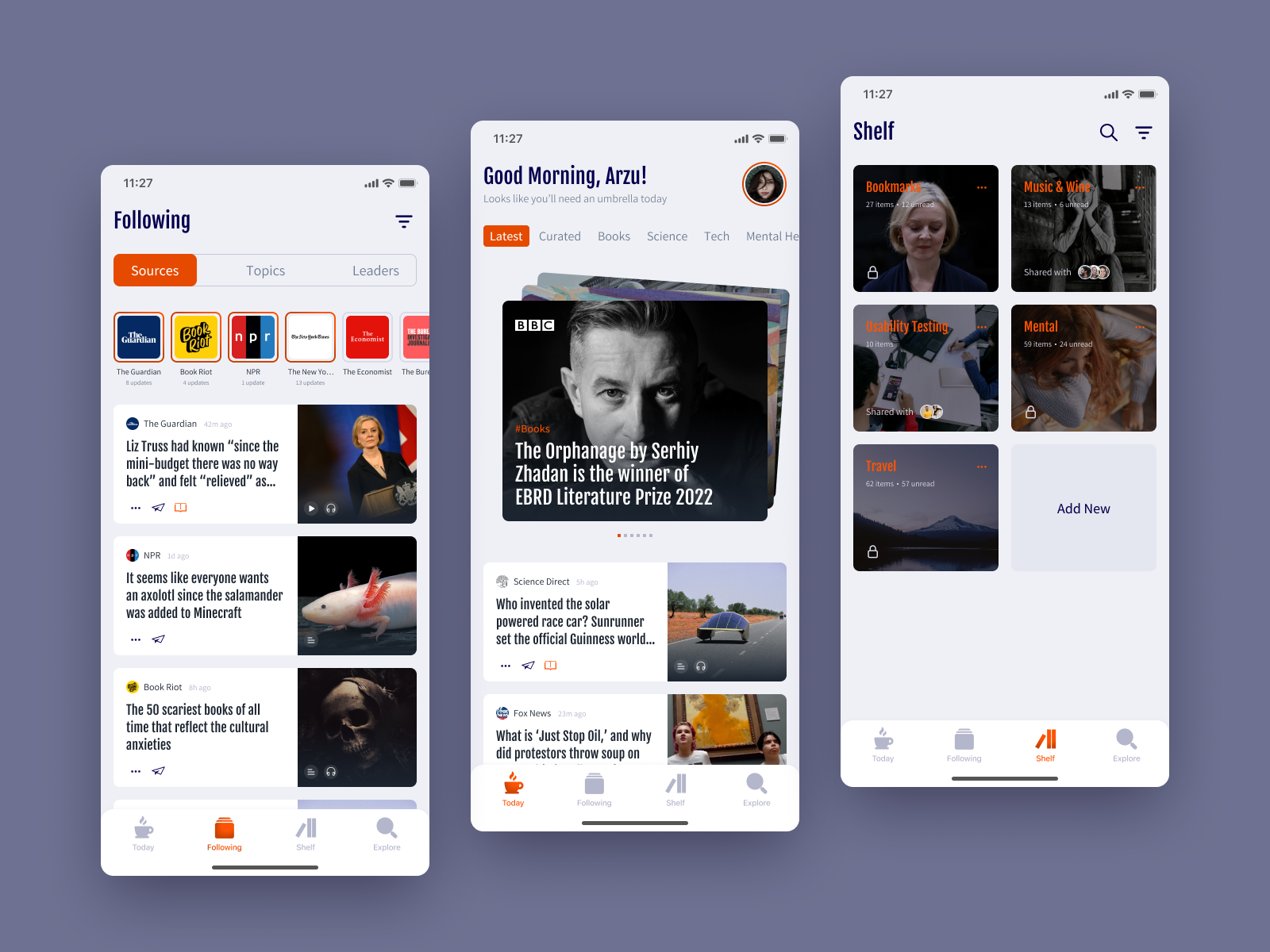 News Aggregator App By Yana Semenenko On Dribbble