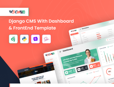 W3CMS - Pre-Build Django CMS Admin + Frontend by Rahul Dev Sharma on Dribbble