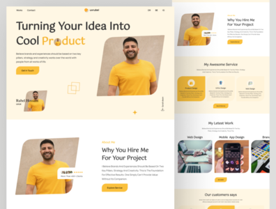 personal website by Rubel Hosen on Dribbble