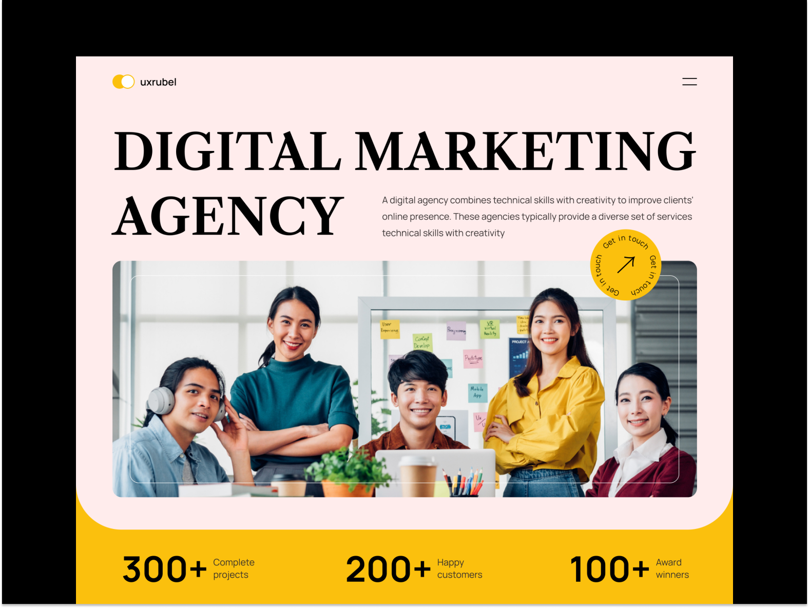 Digital marketing agency landing page by Rubel Hosen on Dribbble