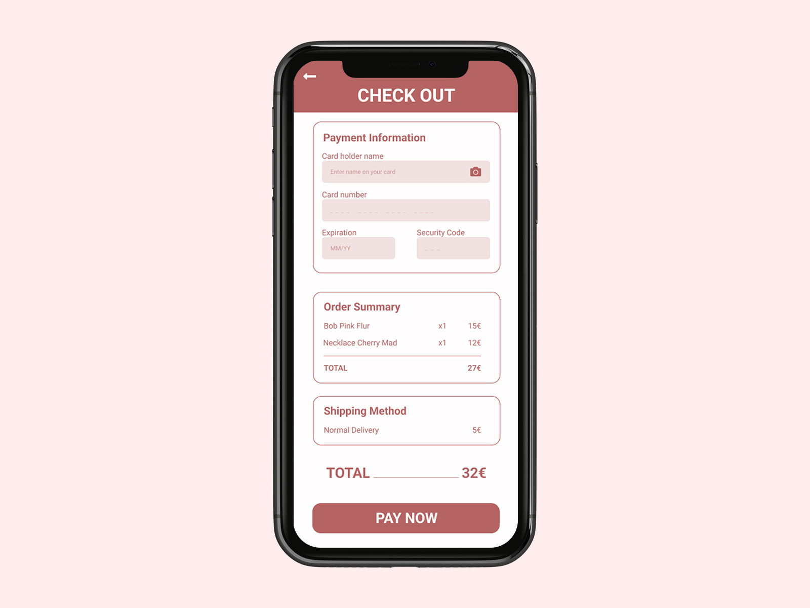 DailyUI 002 _ Check Out Form by Charlotte Chronberg on Dribbble